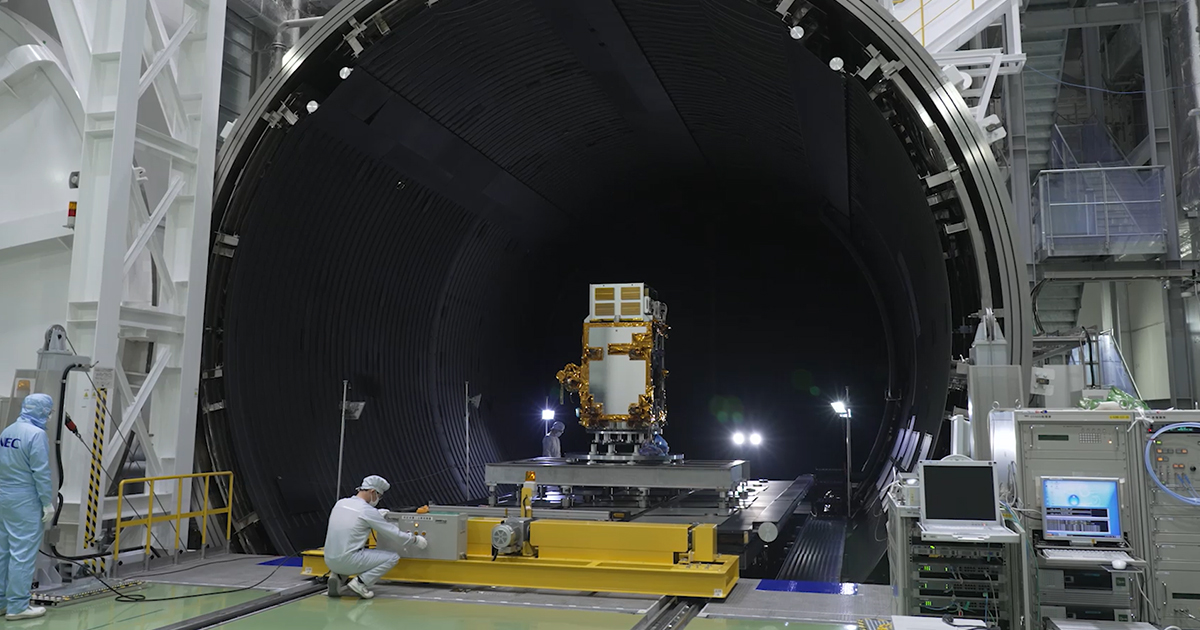 What tests must satellites pass to complete a space mission?: NEC’s ...