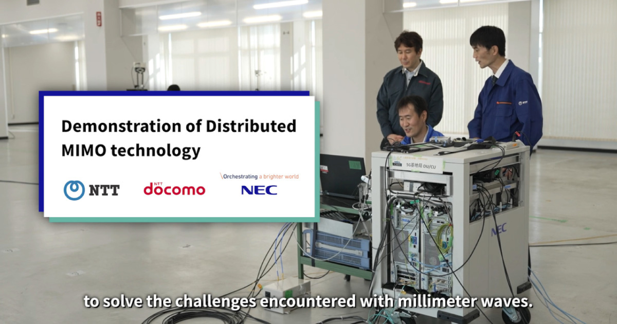 World's first successful demonstration of distributed MIMO that continues wireless connections ...