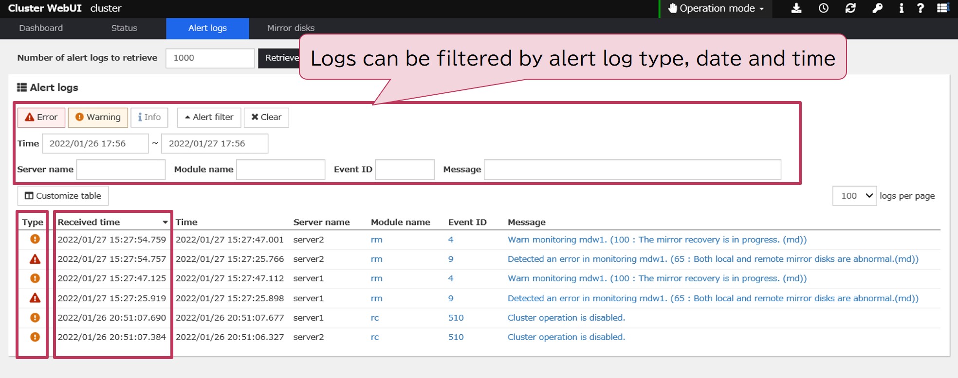 What's Cluster WebUI? EXPRESSCLUSTER's Cluster System Management Tool