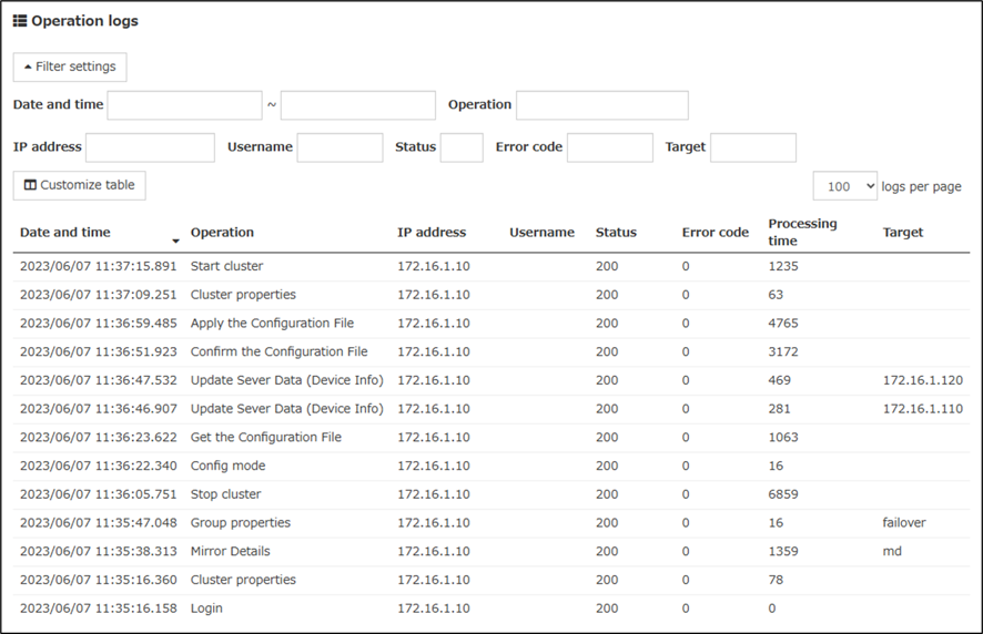 Introducing the Function of EXPRESSCLUSTER: Function to Display ...