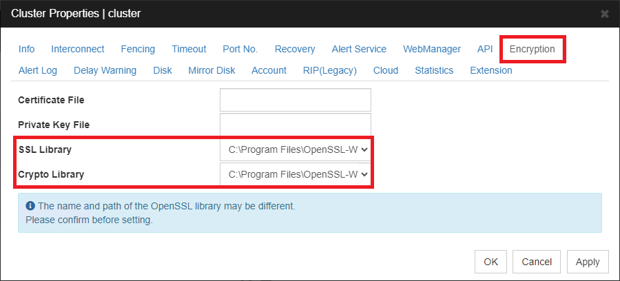 Introducing the Function of EXPRESSCLUSTER: Mail Report Function Using SMTPS/STARTTLS, OpenSSL 3 ...
